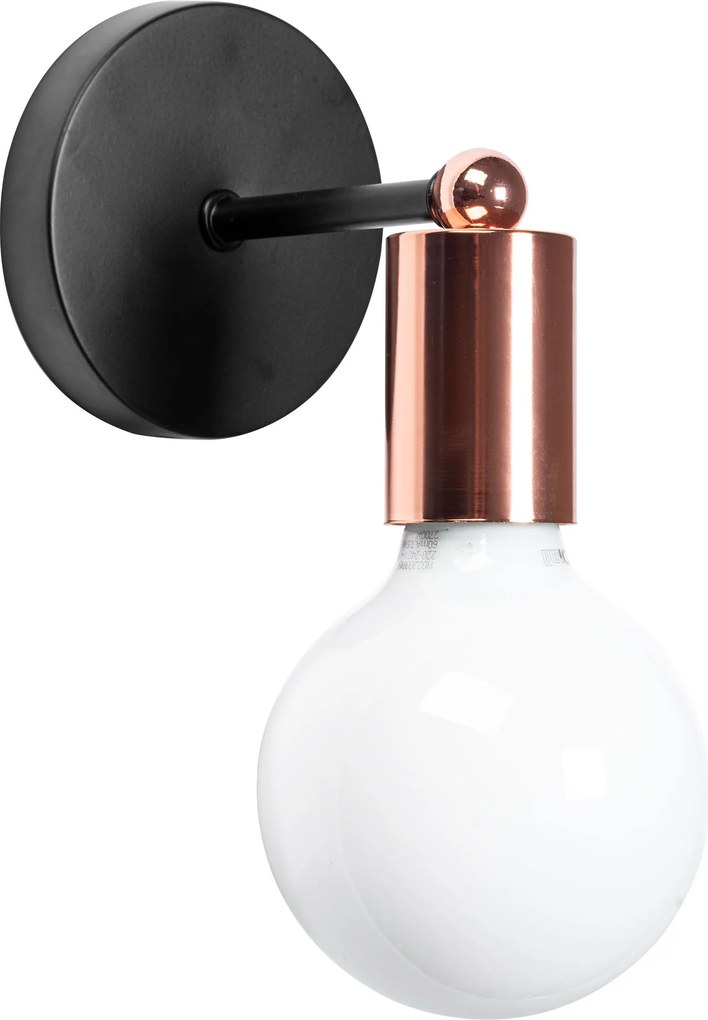 Toolight - kovová nástěnná lampa E27 60W 392205, růžové-zlato, OSW-04019