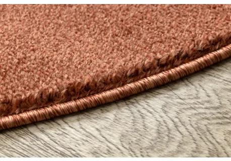 koberec kulatý SOFTY Jednotný, Jednobarevný, terakota velikost kruh 150 cm | krásné koberce cz