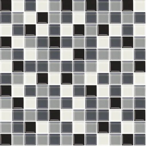 Skleněná mozaika Premium Mosaic šedá 30x30 cm lesk MOS25MIX2