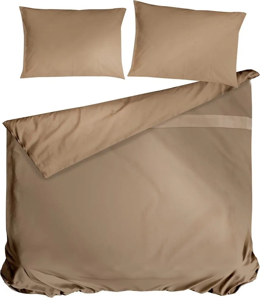 Cottonbox povlečení bavlněný satén Satin Beige - 140x200 / 70x90 cm