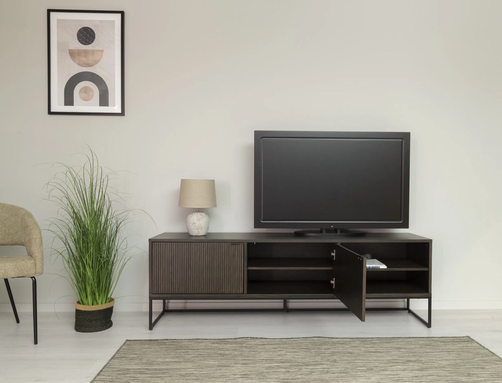 TENZO Dřevěný TV stolek BALI hnědý 9001542920