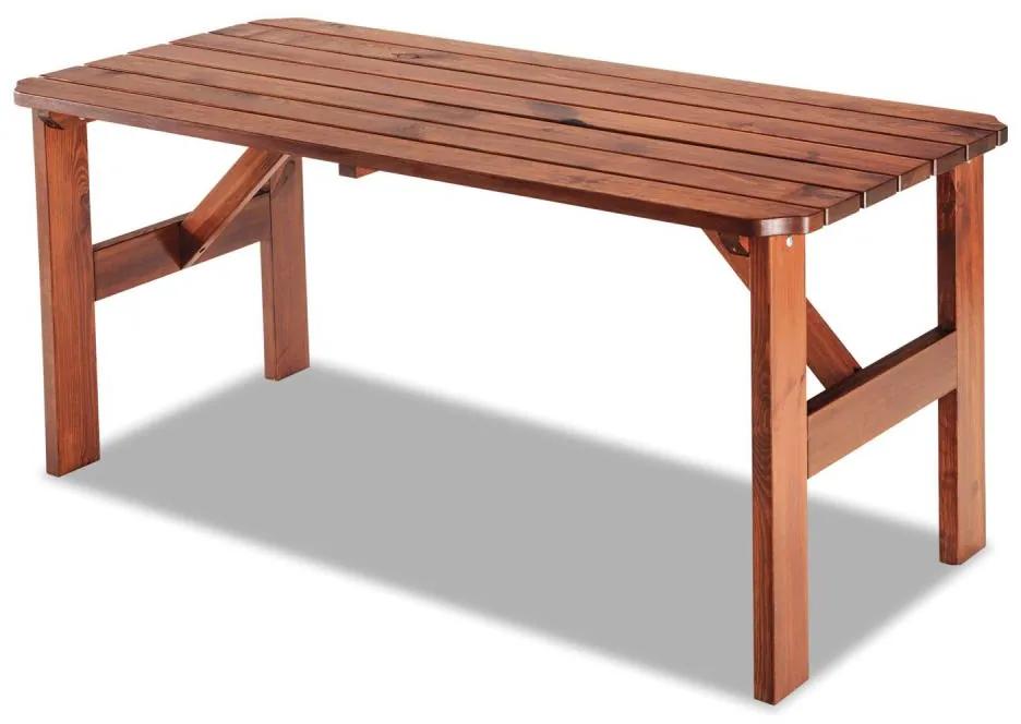Krajča Zahradní dřevěný stůl Ulm - dub Povrchová úprava: Palisandr