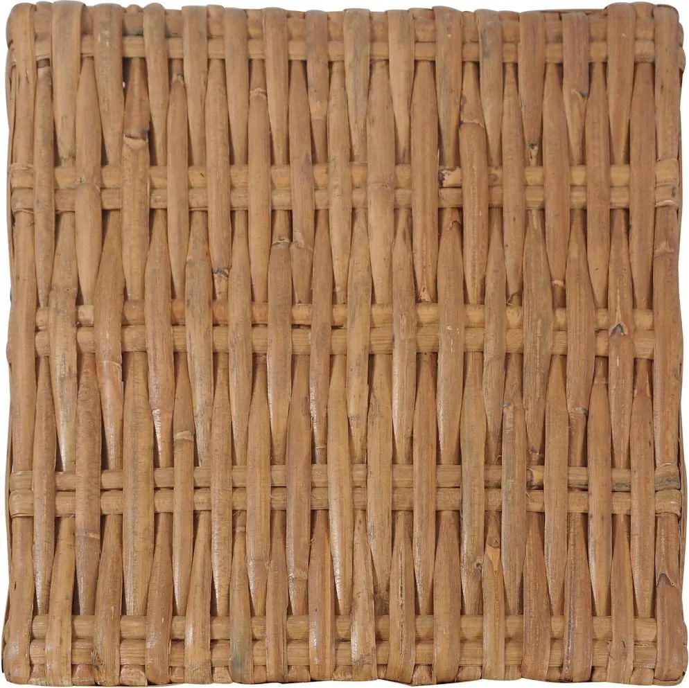 Konferenční stolek 47 x 47 x 28 cm přírodní ratan 286282