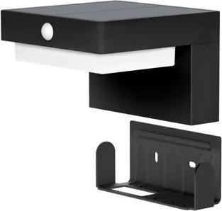 Venkovní solarní nástěnná lampa s PIR ORNO Adviti SL/R-4/B, WILLOW LED 4,5W, 400lm, IP44, 4000K, 2000mAh, černá
