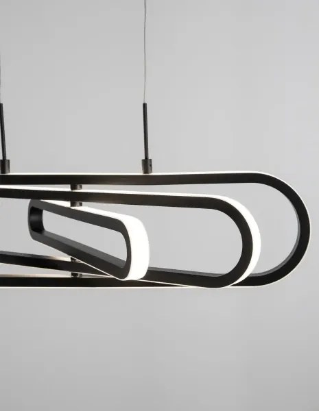 LED lustr Arte 64 černé