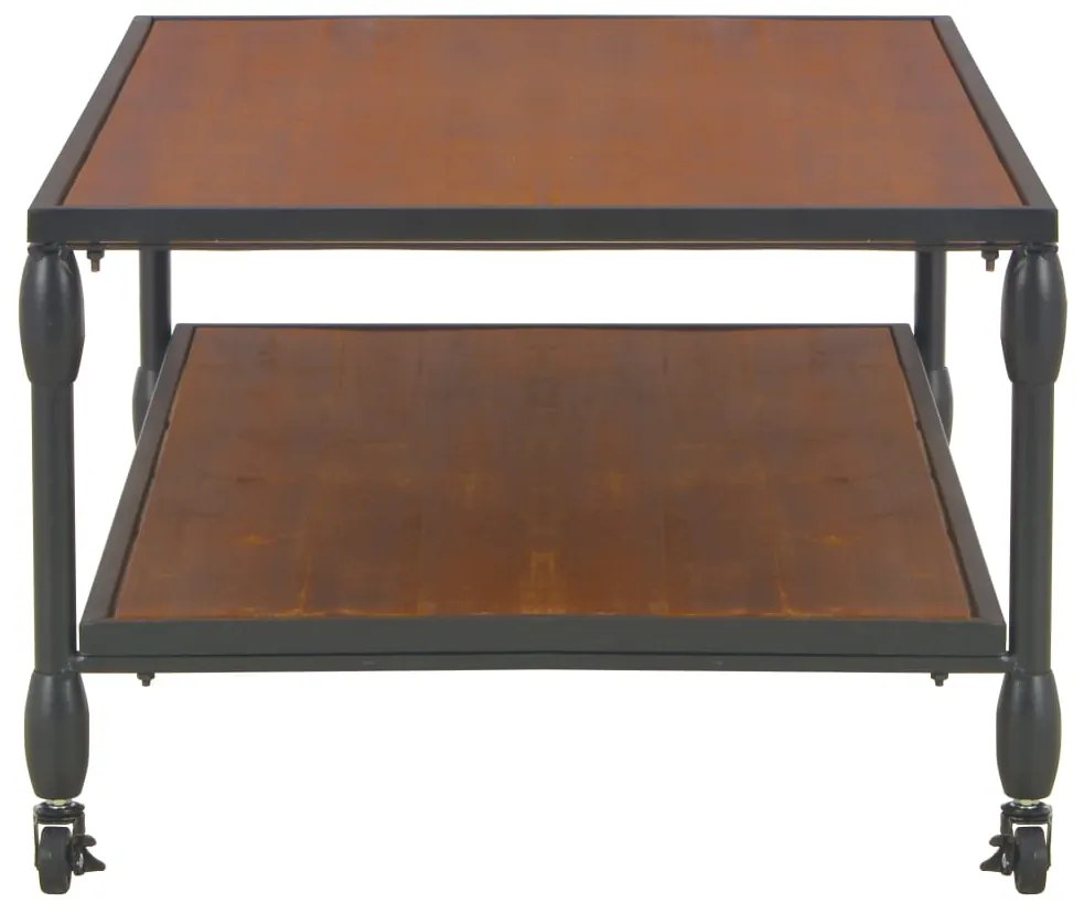 Konferenční stolek s poličkou 120 x 60 x 40 cm masivní jedle - Default Title