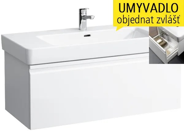 Laufen Pro S skříňka s 1+1 zásuvkou pod umyvadlo 105 x 46 cm bílá/lesk, Laufen