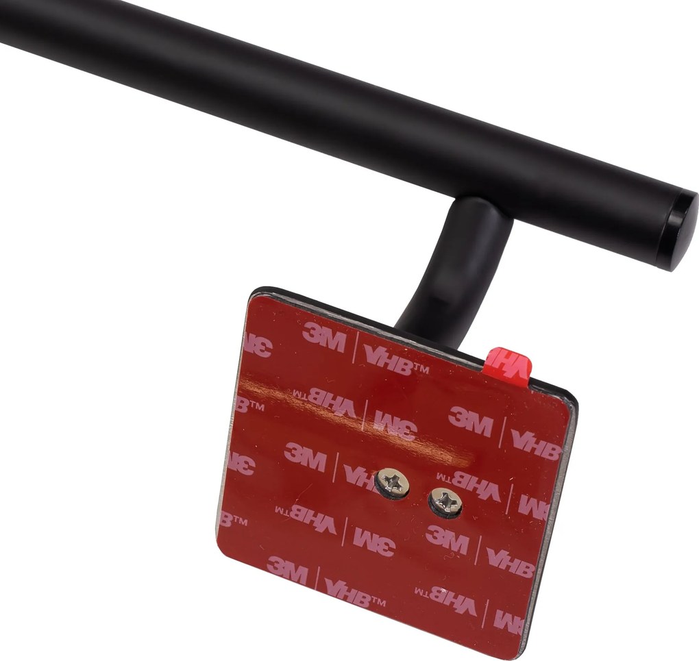 Tutumi Rea, koupelnový držák na ručníky 45cm 3M 322194A, černá matná, REA-77095