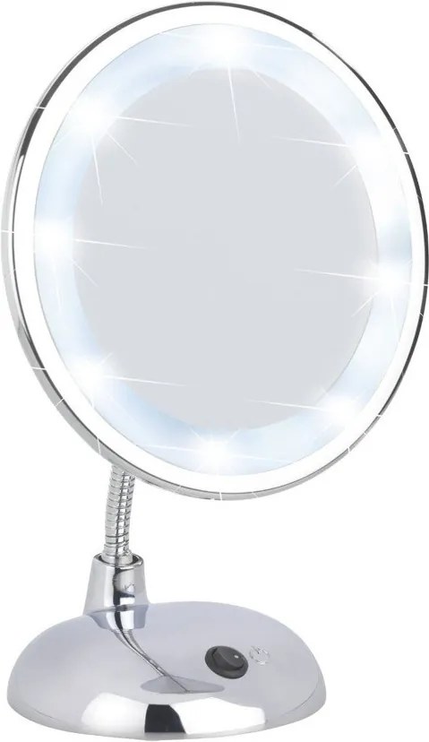 Kosmetické zrcátko STYLE s LED podsvícením, zvětšení x3, WENKO
