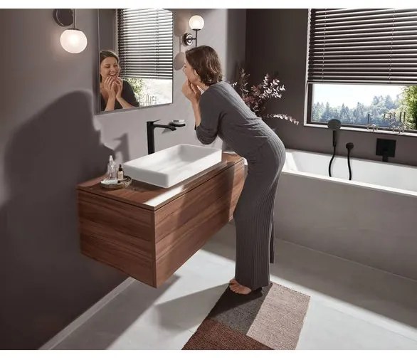 Hansgrohe Vivenis Baterie vanová páková pod omítku, černá mat 75415670