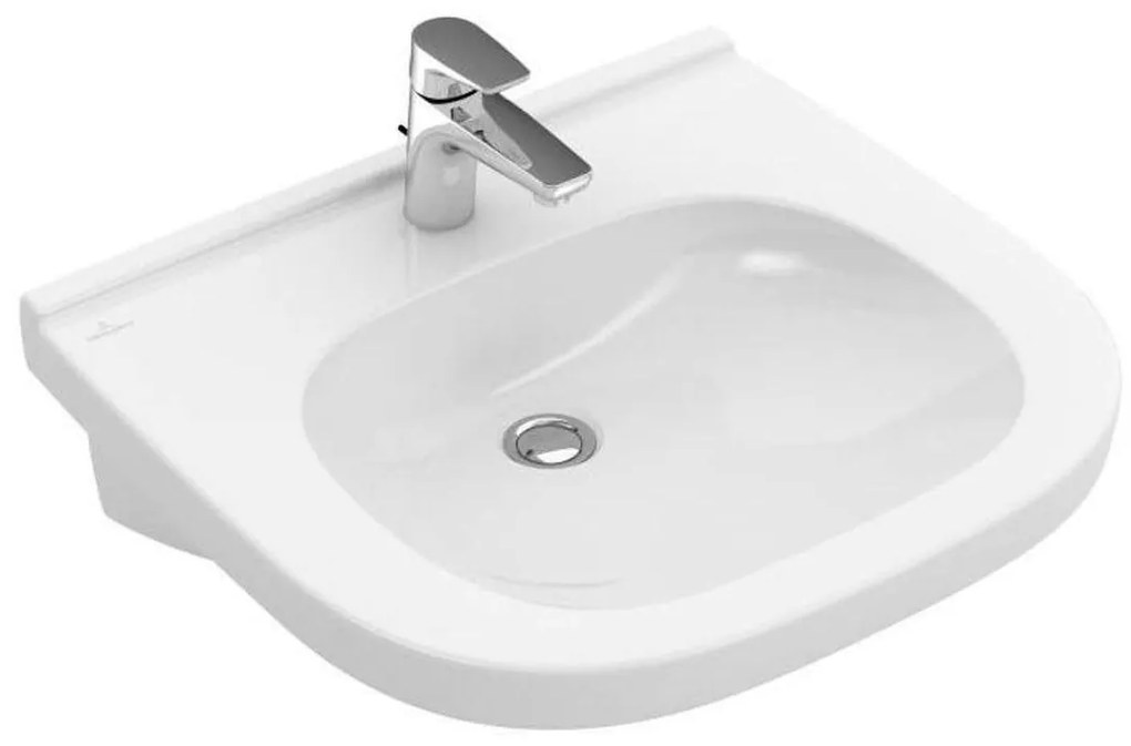 Villeroy & Boch ViCare - Umyvadlo Vita 56x55 cm, bez přepadu, otvor pro baterii, CeramicPlus, alpská bílá 411956R1