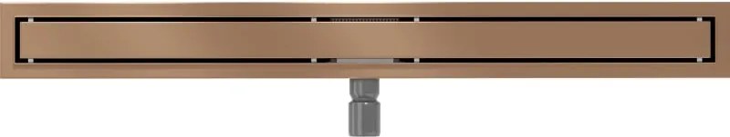 Mexen Flat M13 liniový odtok 2v1 100 cm, kartáčovaná měď - 1C10100-15