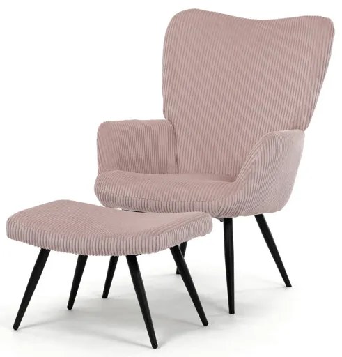 Autronic Relaxační křeslo s podnožkou AK-L7285 Barva potahu: Růžová