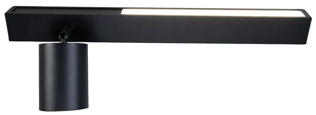 Nástěnné svítidlo Magnet Left, 1x černé kovové stínítko + 1x LED 5W, b