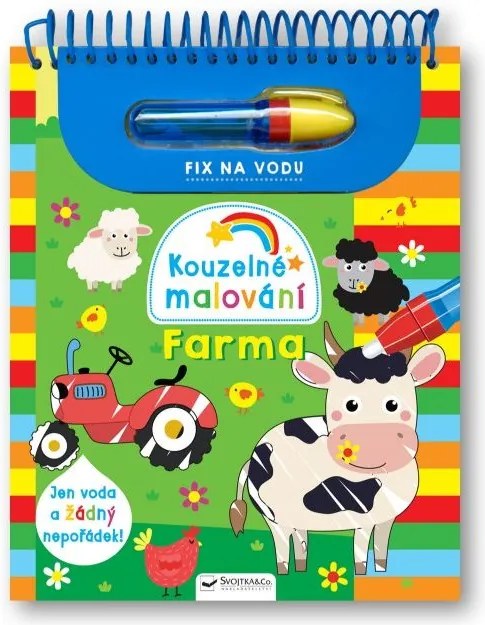 Malování vodou kouzelné malování farma: jen voda a žádný nepořádek! fix na vodu