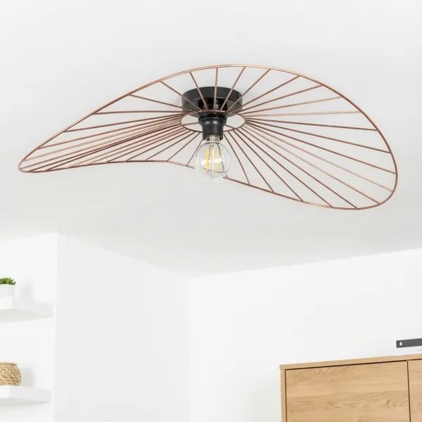 Brilagi - LED Přisazený lustr CERIA WIRE 1xE27/40W/230V 60x80 cm bronz