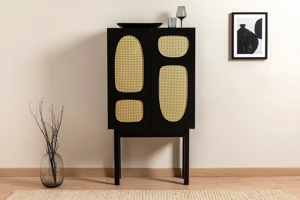 Kalune design Příborník SIMONA černý