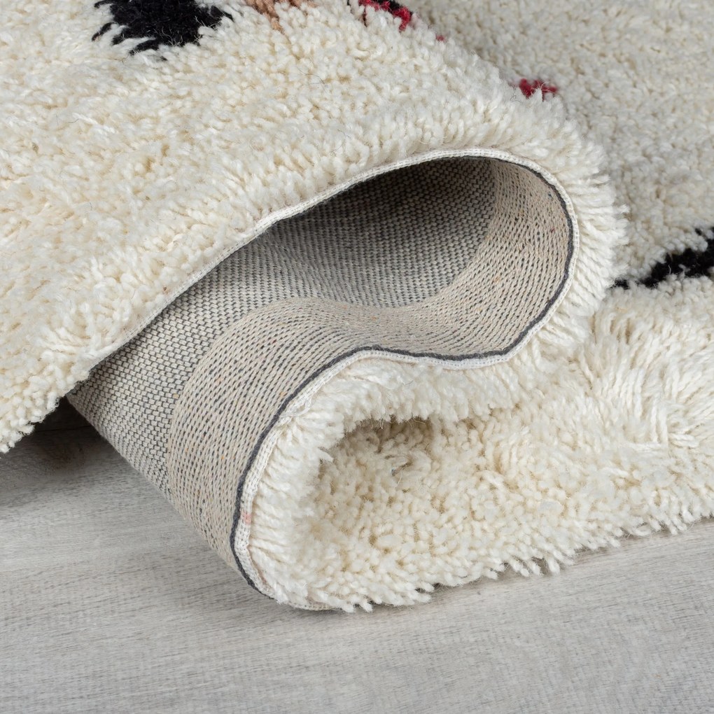 Flair Rugs, Kusový koberec Moroccan Fes Shaggy Multi, 200x290, vícebarevná, ložnice
