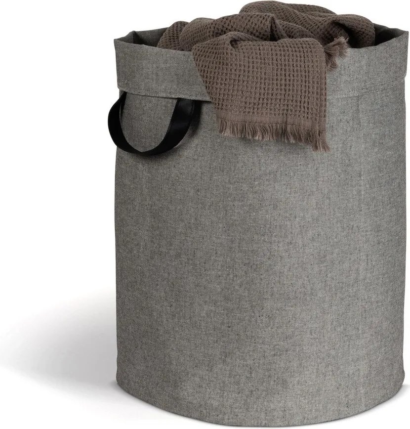 Šedý látkový koš na prádlo 69 l Soft Storage – Bigso