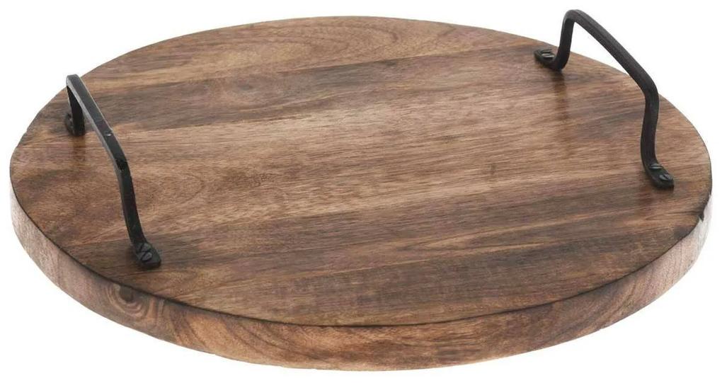 DekorStyle Servírovací prkénko z mangového dřeva hnědé