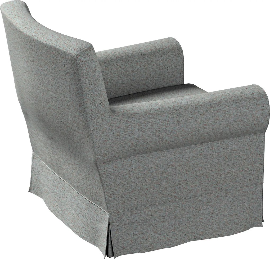 Potah na křeslo IKEA Ektorp Jennylund barva modrá látka pletený vzor