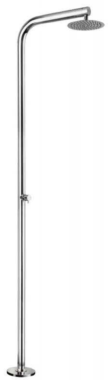 AMA Luxury Shower Venkovní sprcha Mercurio RAIN broušený nerez bez ruční sprchy