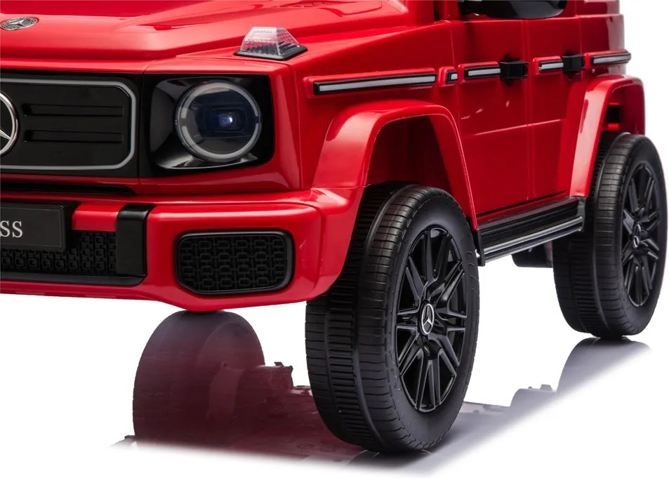 LEAN CARS Akumulátorové vozidlo Mercedes G 4x4 24 V 2580, červené