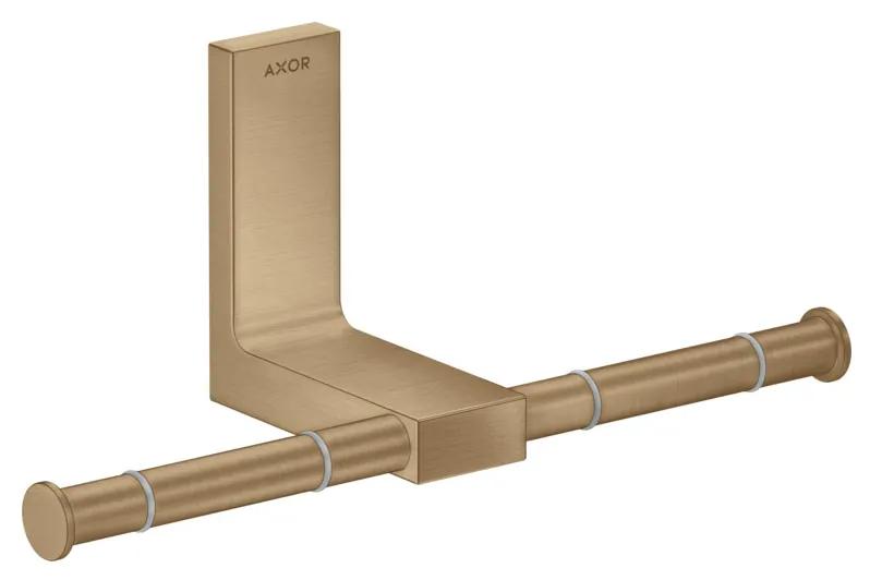 Axor Universal - Držák na toaletní papír dvojitý, kartáčovaný bronz 42657140