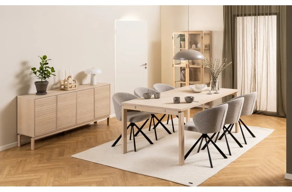 Rozkládací jídelní stůl s deskou v dubovém dekoru 100x200 cm Linley - II. jakost – Actona