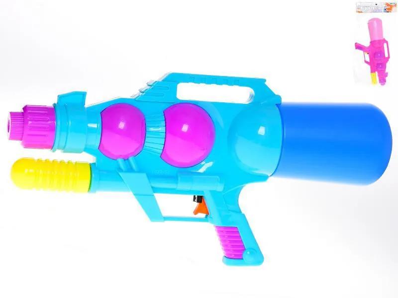 Vodní pistole 42 cm s pumpou Růžová