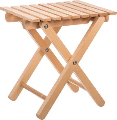 ČistéDřevo Dřevěná skládací stolička
