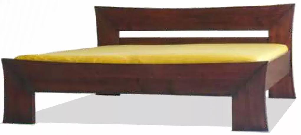 Lucatec Dřevěná postel Galileo 200x100 Jádrový buk
