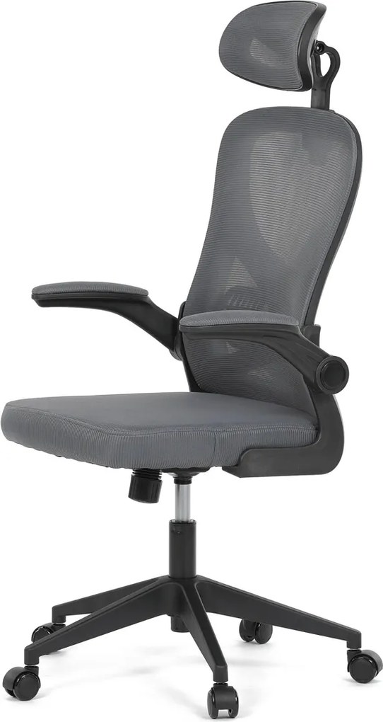 Ergonomická kancelářská židle ALEXANDRE - šedá síťovina