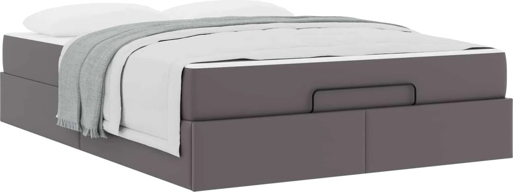 Rám postele s matrací Jiný 2 ks Šedá PVC 3399427