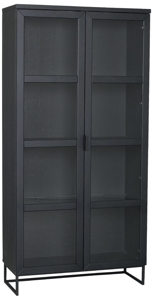 ROWICO Dřevěný kabinet EVERETT černý 195 cm 118788