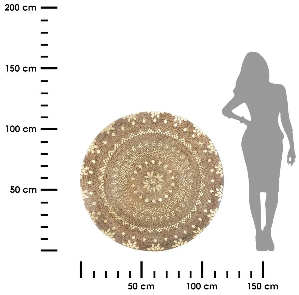 Koberec Isla, (fi) 115 cm, béžová