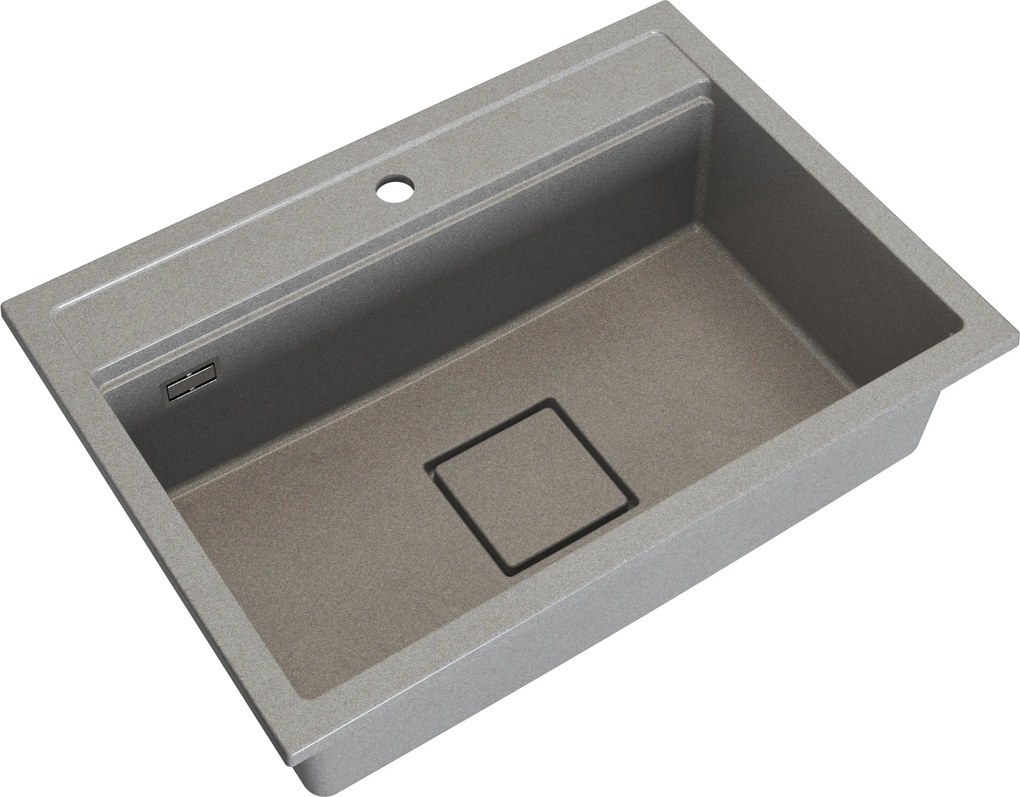 Gamma Quadro 7050, 1-komorový granitový dřez 700x500x220 mm, béžová, GMA-ZLE000235