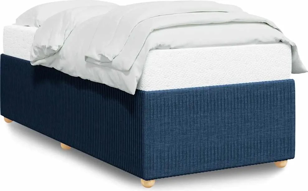 Rám postele bez matrací modrá 90x200 cm textil 3284913