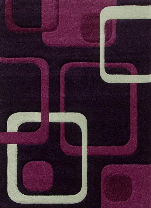 Kusový koberec Rumba 5280 fialový / růžový Rozměr: 100x180 cm | BIANO