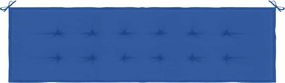 Poduška na zahradní lavici královsky modrá 180x50x3 cm oxford 314093