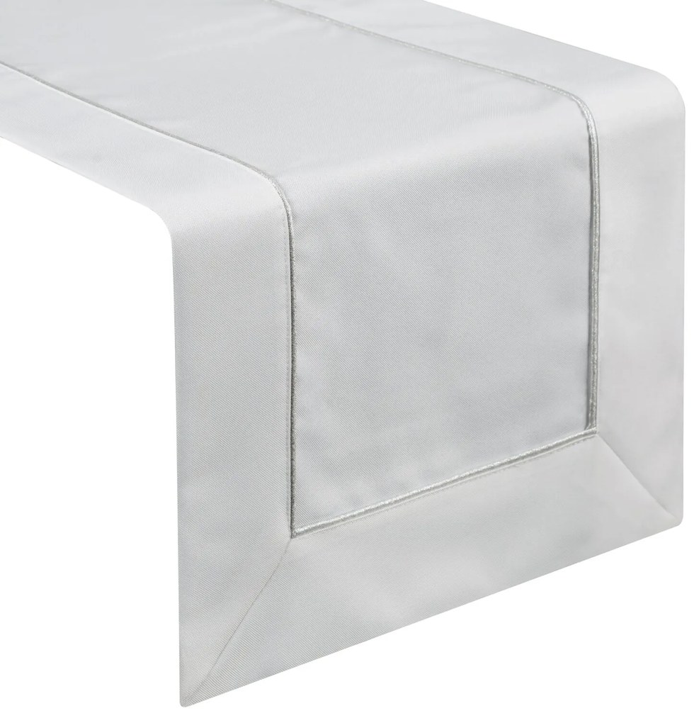 UBRUS MADELE 40X140 CM BÍLÝ