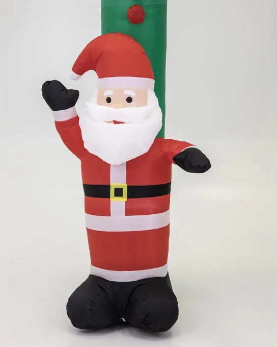 Nafukovací vánoční oblouk se Santa Clausem a sněhulákem 250 × 195 cm