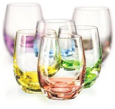 Bohemia Crystal Barevné sklenice na whisky Rainbow 25180/D4662/300ml (
