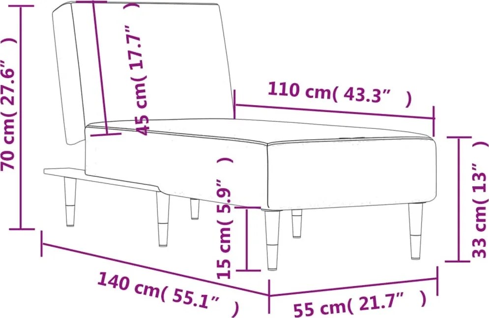 vidaXL Lenoška samet [352802] Barva: Žlutá