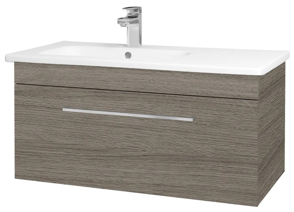 Dřevojas Koupelnová skříň ASTON SZZ 90 Varianta: N01 Bílá lesk / Úchytka T01 / IND Individual