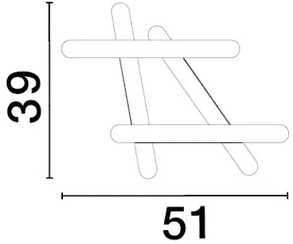 Stropní svítidlo LED se stmíváním Willow 55 černé