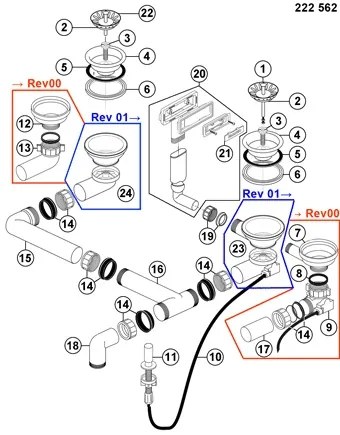 Granitový dřez Blanco SUBLINE 340/160 U perlově šedá s excentrem dřez vpravo 520405