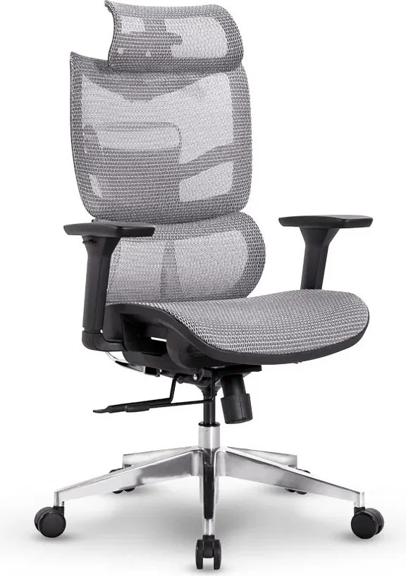 Ergonomická síťovaná kancelářská židle MOSH Airflow 690 – černo-bílá