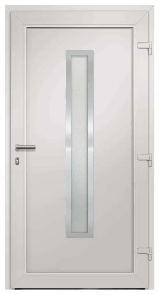 Vchodové dveře bílé 108 x 208 cm,  279234