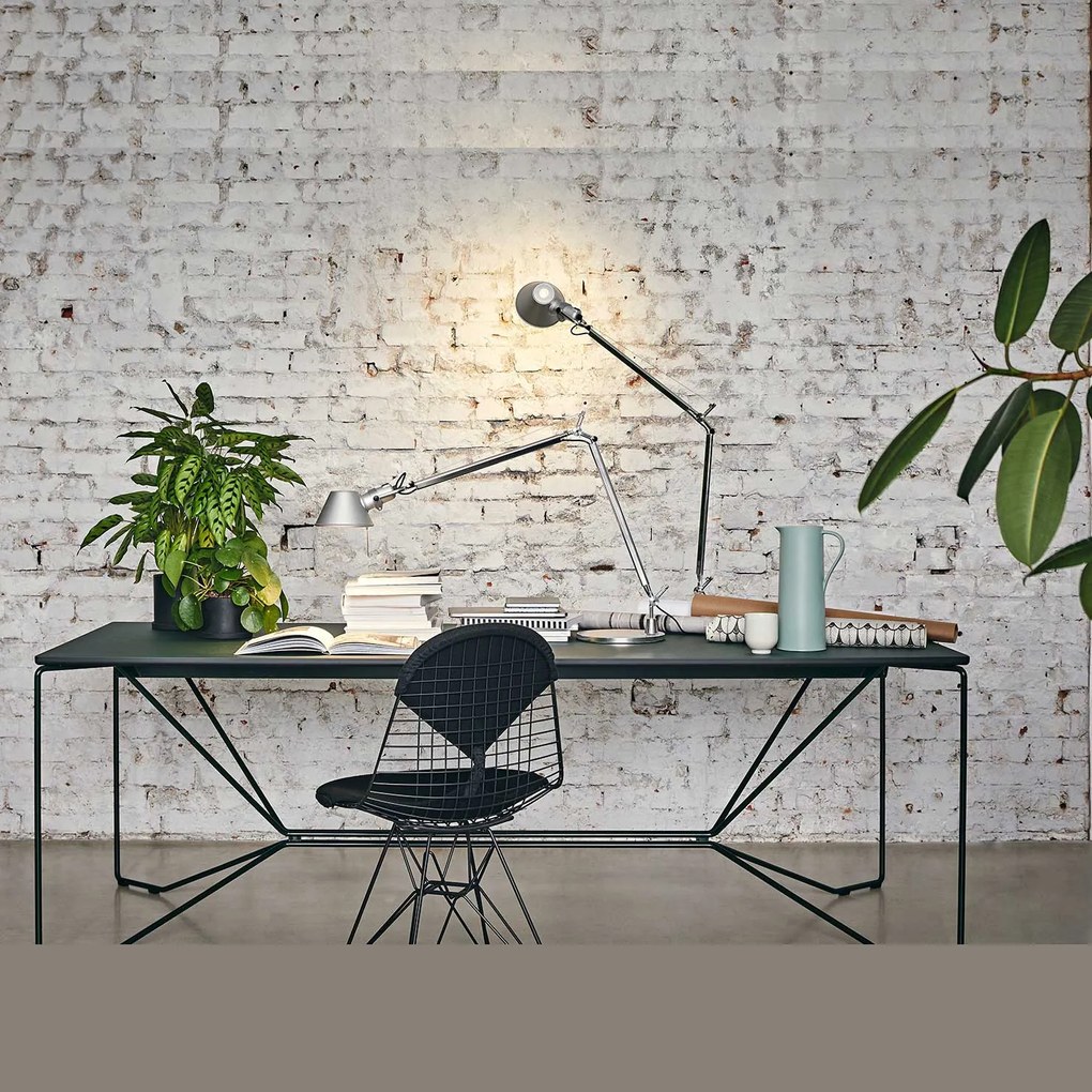 Artemide Tolomeo Tavolo LED, hliníková stolní lampa se stmívačem, 8W LED 3000K, 78+64cm